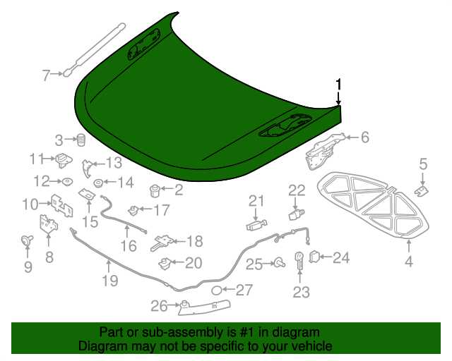 Genuine Hood Panel for 2018-2023 Land Rover Range Rover Velar | Land ...