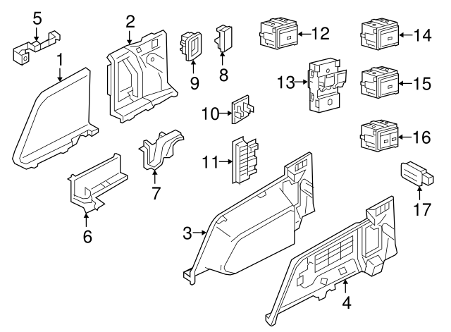 Genuine Air Suspension Switch for 2017-2021 Land Rover | Land Rover ...