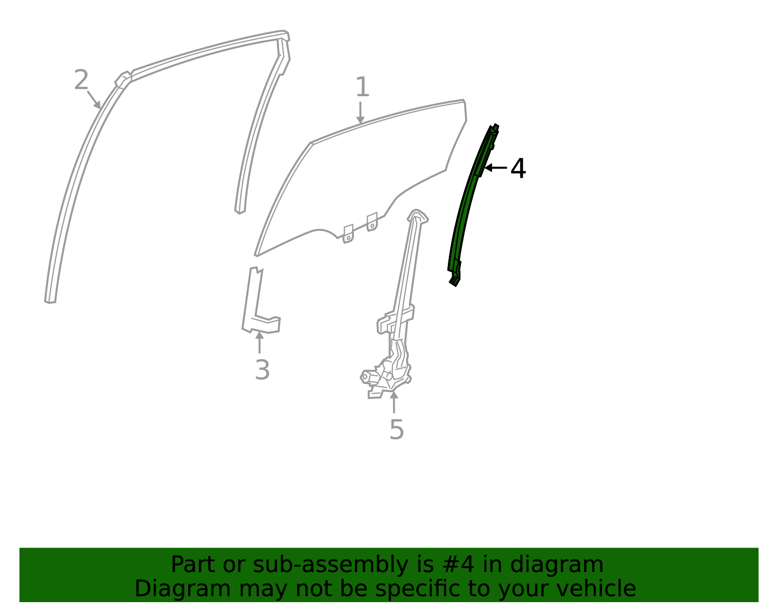 72771-TGG-A01 - Sash Channel 2017-2021 Honda Civic | Honda Parts Online