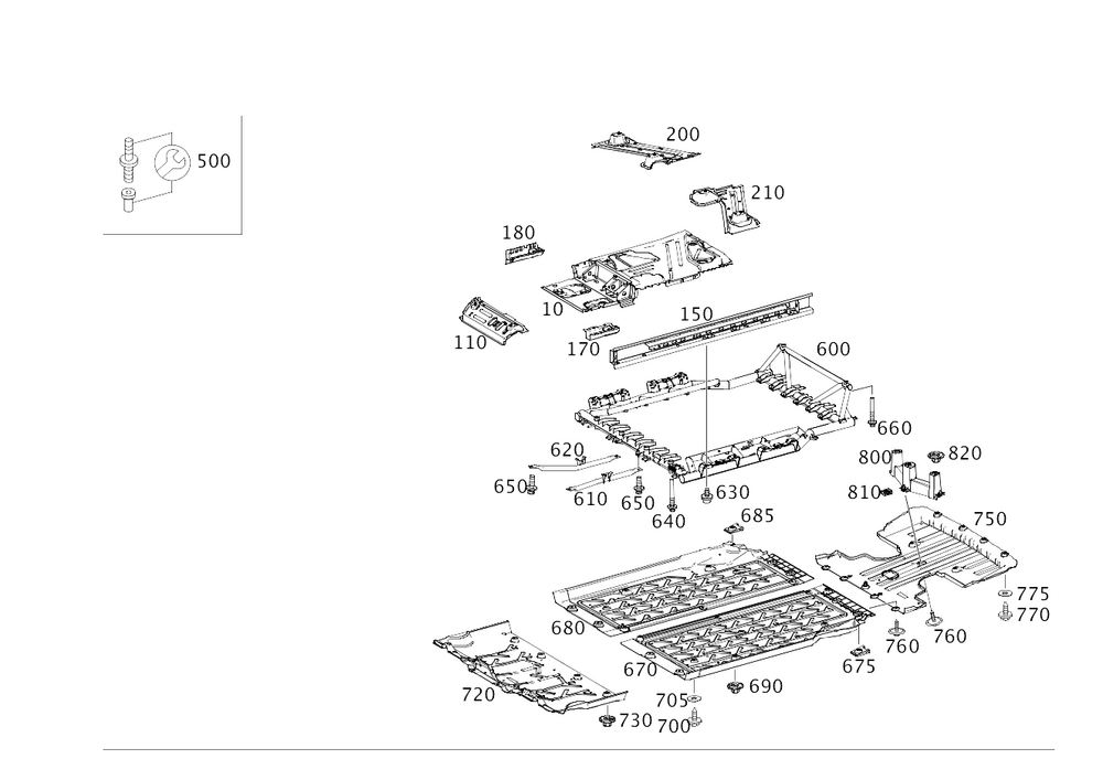 2014-2017 Mercedes-Benz 2014-2017 Mercedes-Benz - Cover, Substructure ...
