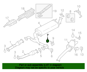 2020-2024 Nissan Armada Muffler & Pipe Insulator 20651-6JF0A | Nissan ...