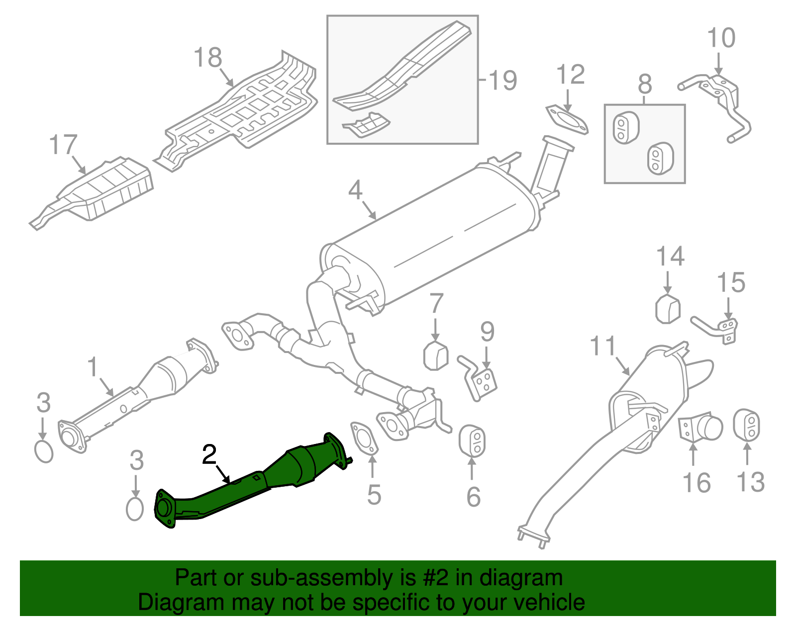 2020-2024 Nissan Armada Front Pipe 200A0-6JF1E | Sullivan Brothers Nissan