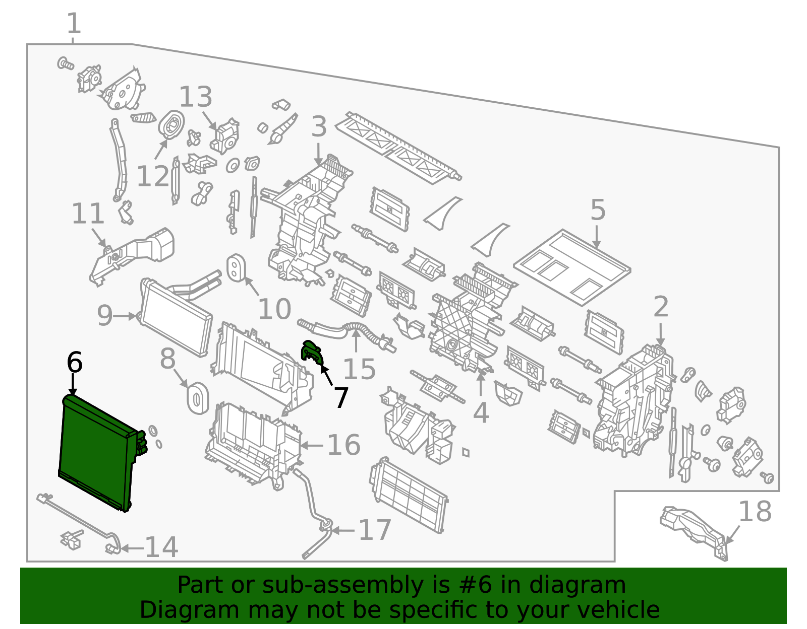 Genuine Evaporator Core for 2020-2023 Hyundai Sonata | Part# 97139 ...
