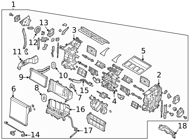 Genuine Evaporator Core for 2020-2023 Hyundai Sonata | Part# 97139 ...