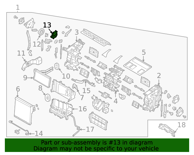 97161-L0000 - HVAC Blend Door Actuator 2020-2023 Hyundai Sonata ...