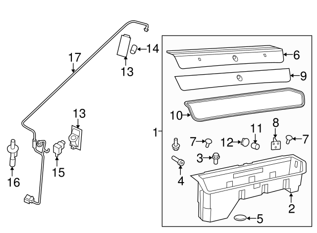 2009-2024 Mopar Cargo Lamp 68054184AA | Mopar Parts Canada