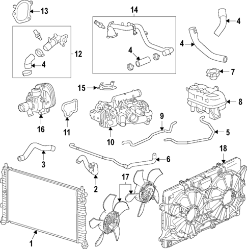 Cooling System for 2020 Chevrolet Silverado 1500 | OEM Parts Online