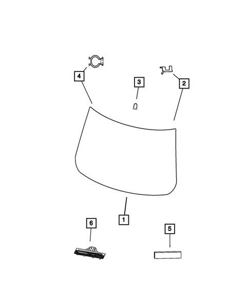Glass and Interior Rearview Mirror for 2024 Ram 3500 | Mopar eStore