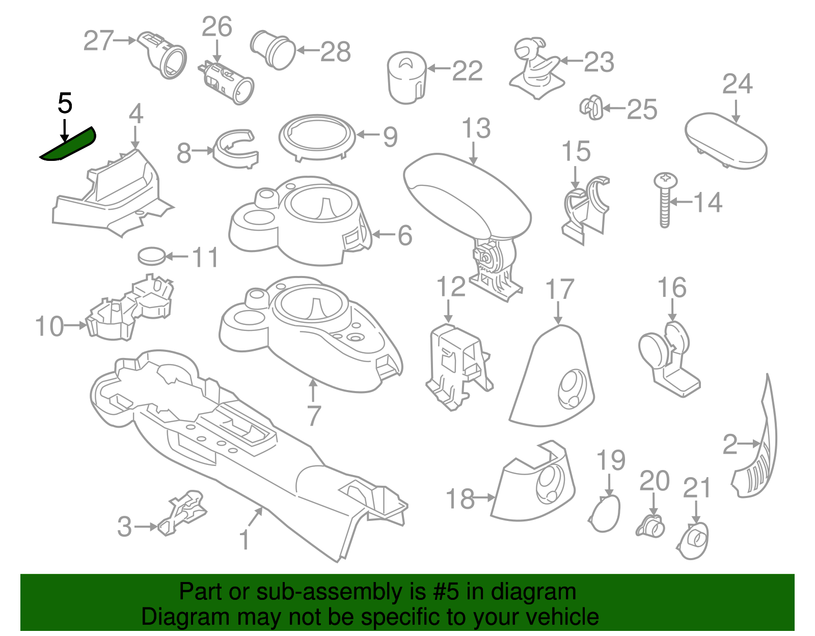 51-16-9-801-639 - Rubber insert, oddments tray 2010-2017 Mini | AutoNation Parts