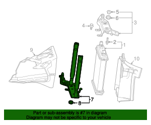 2016-2021 GM Passenger Side Intercooler Bracket 23376721 | TascaParts.com