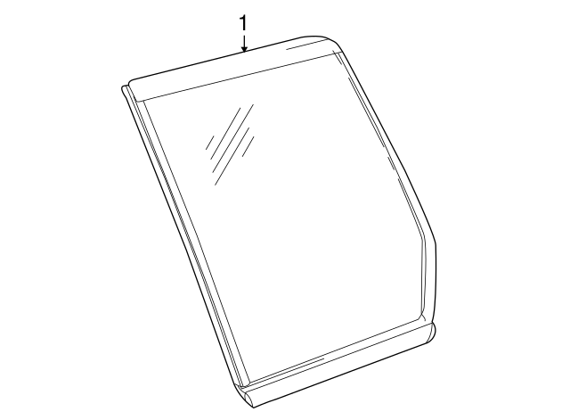 204-670-31-54 - Quarter Glass 2010-2015 Mercedes-Benz | Mercedes-Benz ...