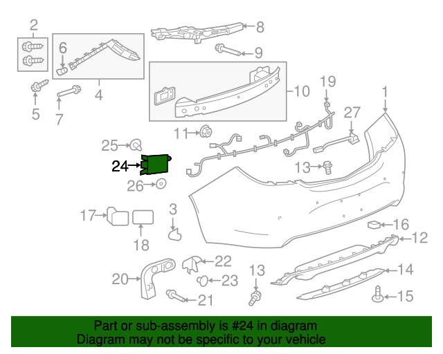 Object Sensor - GM (84007647) | GMPartsDirect.com