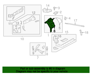 SU003-01314 - Apron Rear Panel - 2013-2023 Toyota | OEM Genuine Toyota ...