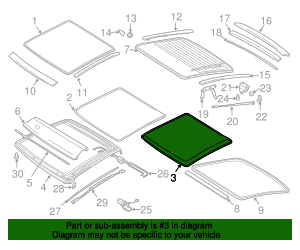 996-562-455-01 - Front Glass Seal 2002-2012 Porsche 911 ...