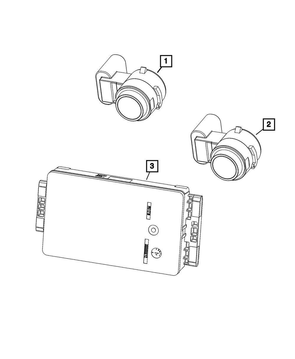 68567212AA - Mid Range Radar 2025 Ram 1500 | Big 3 Auto Parts