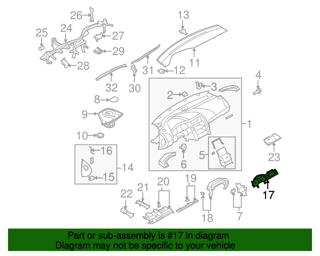 4L1-857-115-G-R66 - Cluster Trim 2007-2008 Audi Q7 | Audi OEM Parts