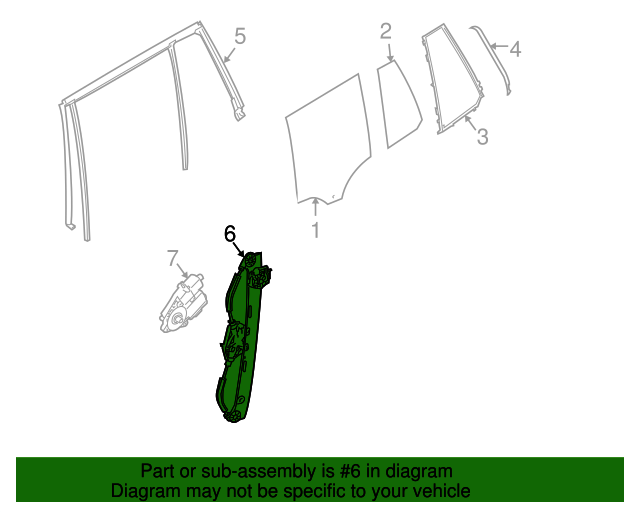 Genuine BMW 51-35-3-448-252 | Window Regulator | FREE Shipping on Most ...