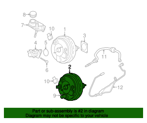 2007-2016 Volvo Brake Booster 31274697 | TascaParts.com