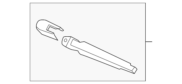 2012-2017 Hyundai Accent Wiper Arm Assembly 98815-1R000 | OEM Parts Online