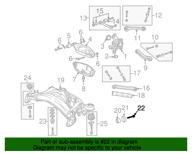 202-990-11-04 - Suspension Cross-Member Bolt For 1998-2004 Mercedes ...