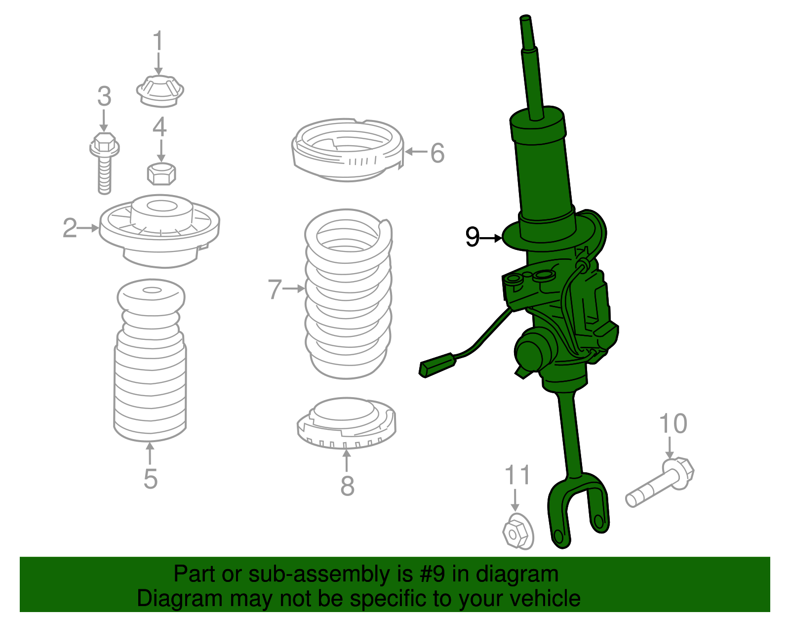 37-11-6-863-116 - Strut - 2013-2017 BMW | BMW Parts Exchange