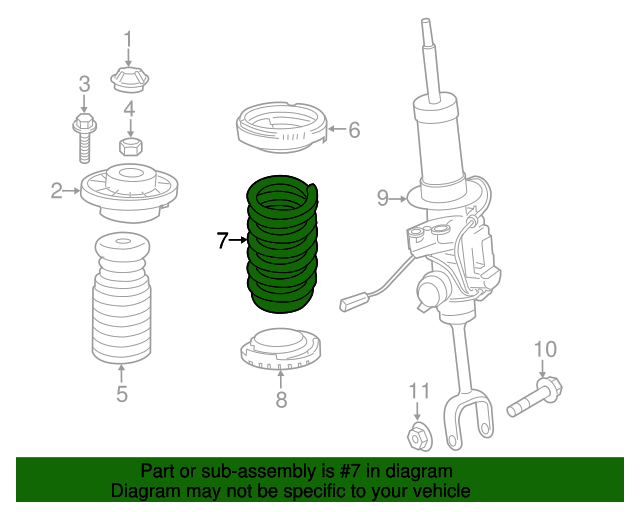 2009-2017 BMW Coil Spring 31-33-6-786-768 | AutoNationParts.com