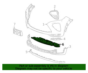 2021-2023 Chevrolet Trailblazer Front Bumper Fascia Lower Stiffener ...