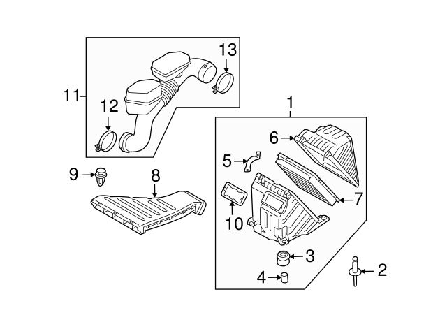 2010-2012 Hyundai Santa Fe Intake Hose 28140-2P200 | OEM Parts Online