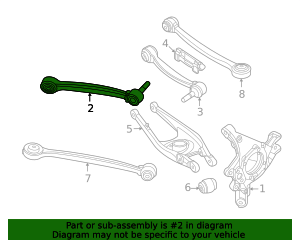 33322284777 - 2015-2025 BMW Ft Upper Control Arm (33-32-2-284-777 ...