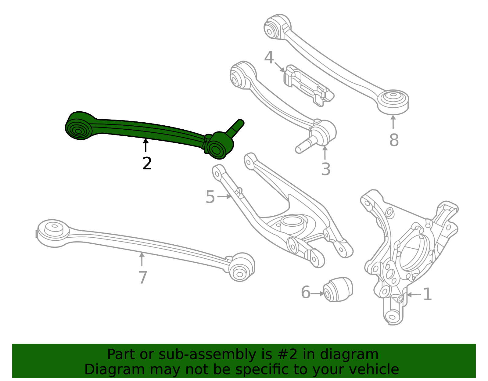 33-32-2-284-777 - Ft Upper Control Arm - 2015-2025 BMW | BMW Parts Exchange