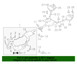 Genuine Egr Pipe Gasket for 2016-2021 Land Rover | Land Rover Part ...