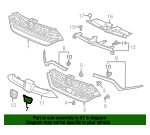 2017-2019 Honda CR-V Cover, Front Grille Radar 71124-TLA-A00 | OEM ...