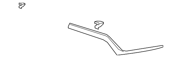 2017-2019 Honda CR-V Molding B, L Front Grille 71173-TLA-A00 | Genuine ...