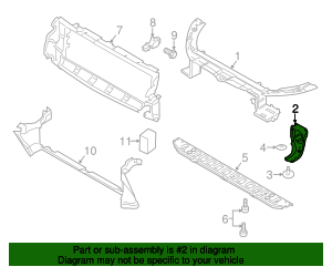 2012-2023 Land Rover Bumper Bracket LR086116 | OEM Parts Online