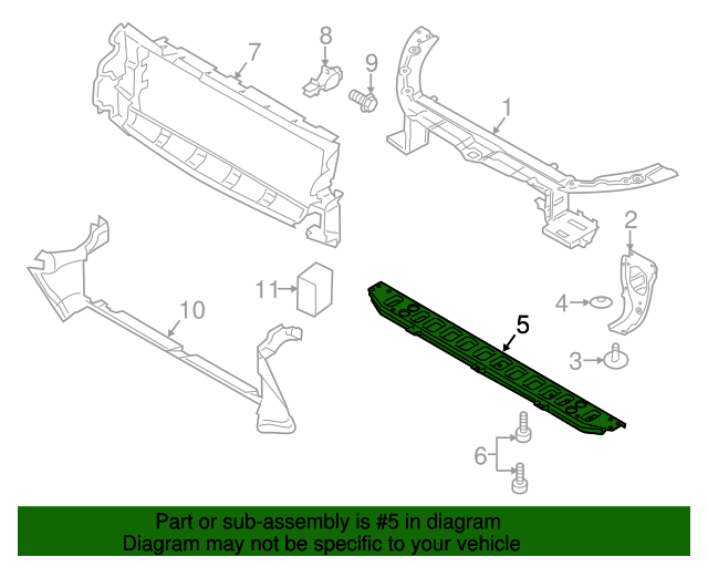 LR024295 - Lower Support - 2012-2019 Land Rover Range Rover Evoque ...