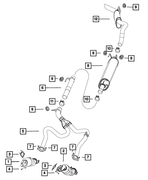 Exhaust System for 2017 Ram 1500 | Mopar Wholesale Store