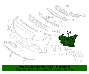 2019-2023 Mercedes-Benz Side Mount 205-885-55-02 | MB OEM Parts