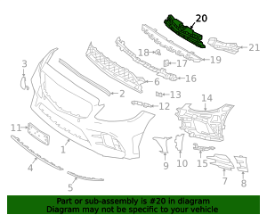 206-885-57-06 - Bumper Impact Absorber Mercedes-Benz USA Parts