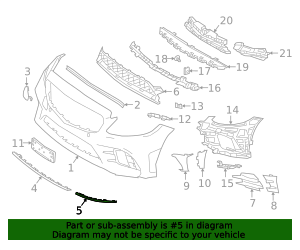 205-885-86-02 - Side Molding 2019-2023 Mercedes-Benz | Mercedes-Benz ...