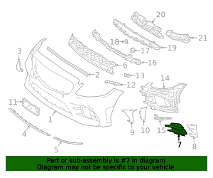 Outer Grille - 2019-2023 Mercedes-Benz C 300 (205-885-72-02) | Get ...
