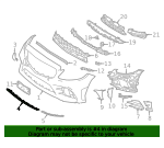 205-885-88-02 - Center Molding 2019-2023 Mercedes-Benz | Mercedes-Benz ...