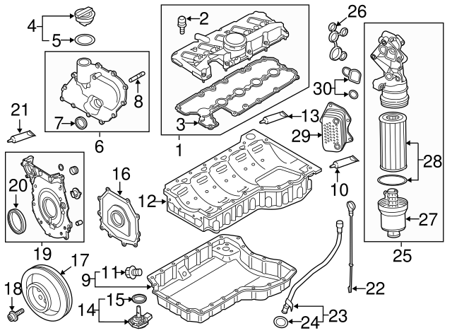 N-044-395-4 - Front Cover Stud 2012-2013 Audi | Audi OEM Parts