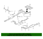 2008-2015 Mitsubishi Lancer Muffler W/Tailpipe Hanger 1577A246 ...