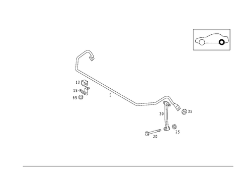 Rear Torsion Bar-Standard Spring Suspension for 2001 Mercedes-Benz SLK ...