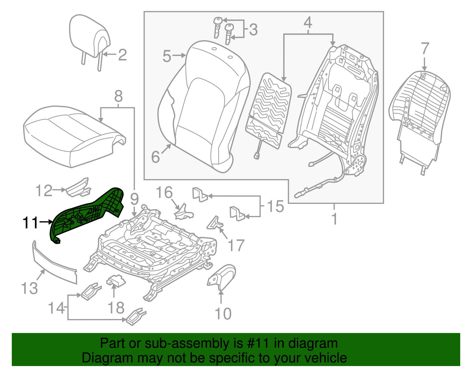 Hyundai - 88291-2W000-NBC - Outer Cover - 2013-2019 Hyundai | OEM ...