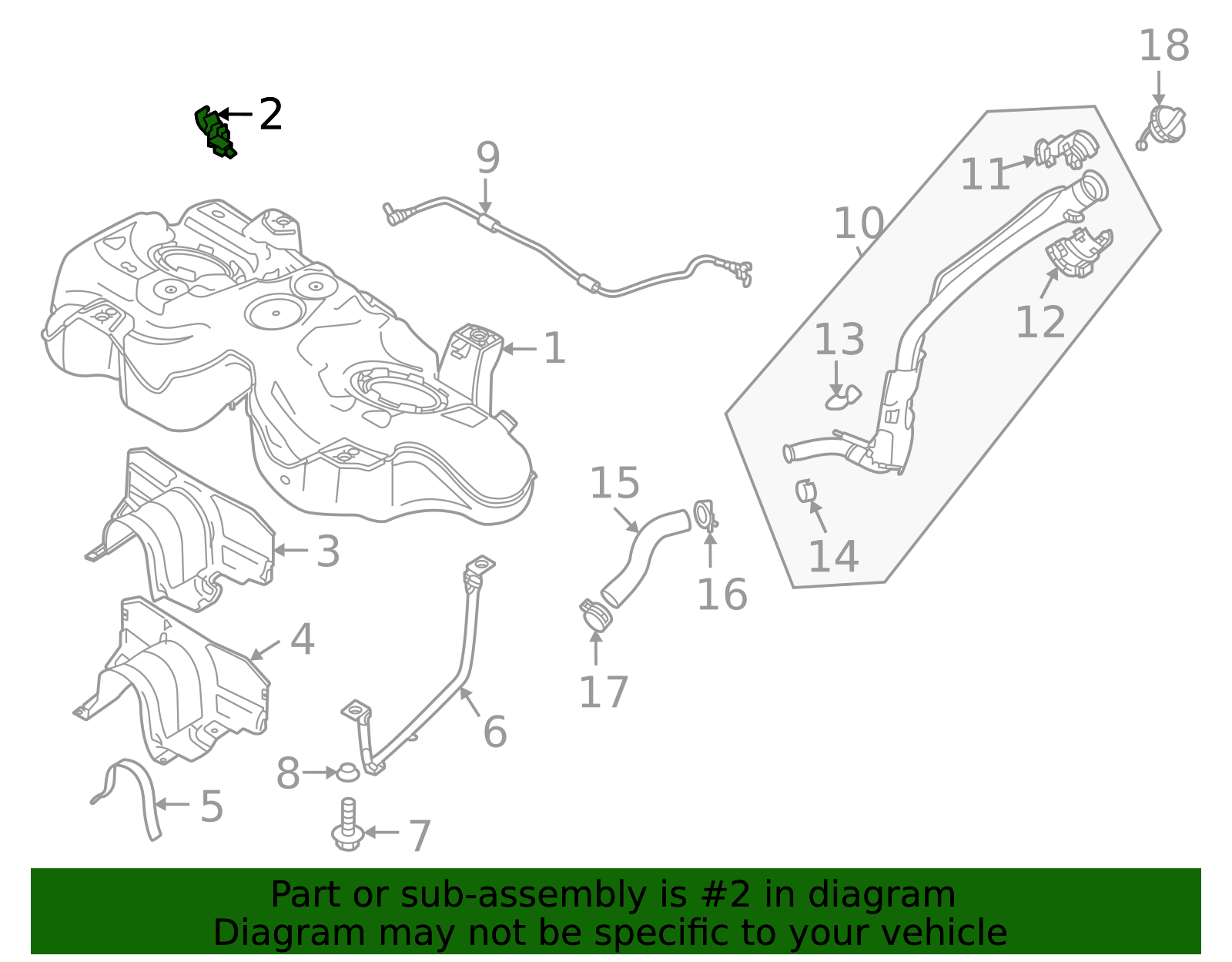 BDNH-42-553 - Fuel Tank Clip - 2020 Mazda CX-30 | Mazda Parts Factor