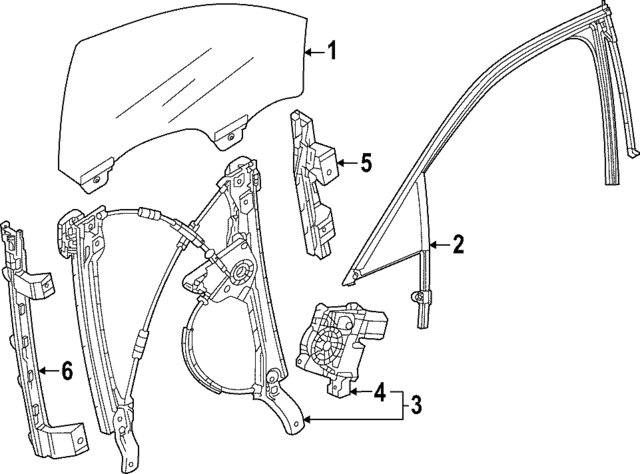 2023-2024 Cadillac LYRIQ Rear Guide 84717076 GM | GMPartsDirect.com