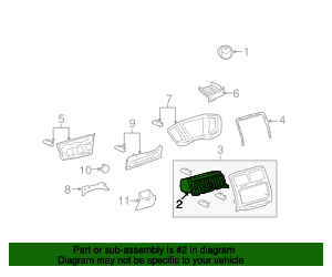 2008-2014 Scion xD Register Assembly Instr 55670-52040-B0 | Toyota ...