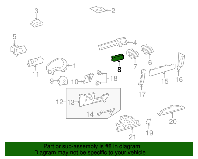 55406-60210 - Lower Panel For 2010-2013 Lexus GX460 | Lexus OE Parts