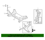 2015-2024 Ford Lower Control Arm Rear Bolt W718943-S439 | Buy Ford ...